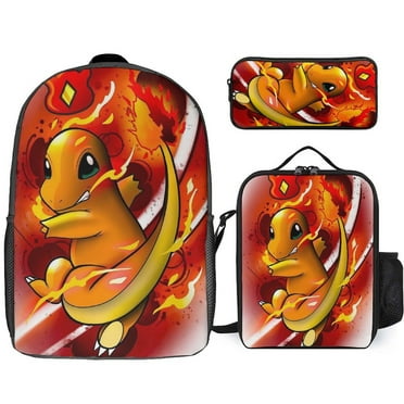Pokemon Backpack 3D Pikachu Bulbasaur Squirtle Charmander 14" Kids ...