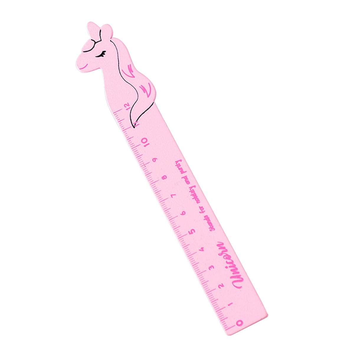 12cm/4.7in Cute Cartoon Ruler Wood Straight Ruler Measuring Tool Easy ...