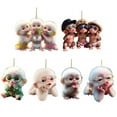 Agiufgs Acrylic Monkey Car Pendant, Unique Design with Flat Glasses ...