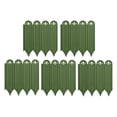 5 Pack Decorative Garden Fence Panels, Interlocking Plastic Landscape ...