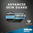 Gillette Mach3 Men's Razor Blades - 5 Refills with SkinGuard Cartridge ...