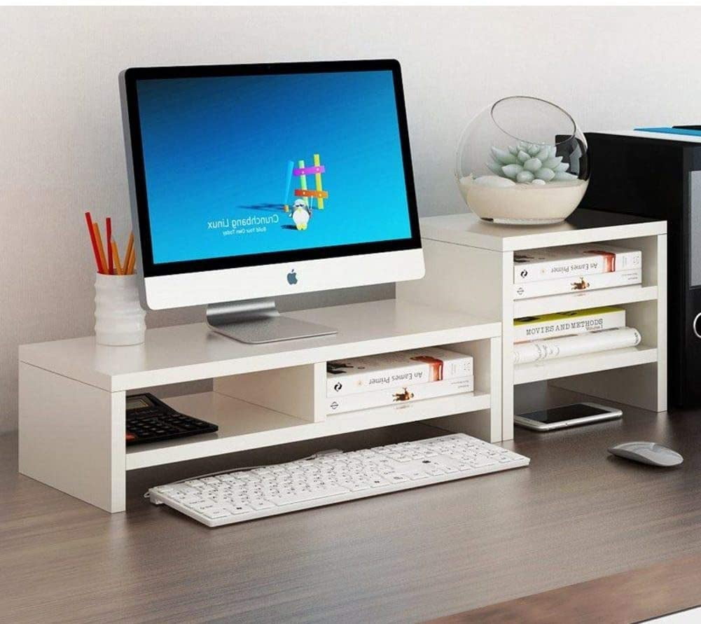 Computer Monitor Riser 2 Woody Desk Monitor Stand Riser,Desk Top ...