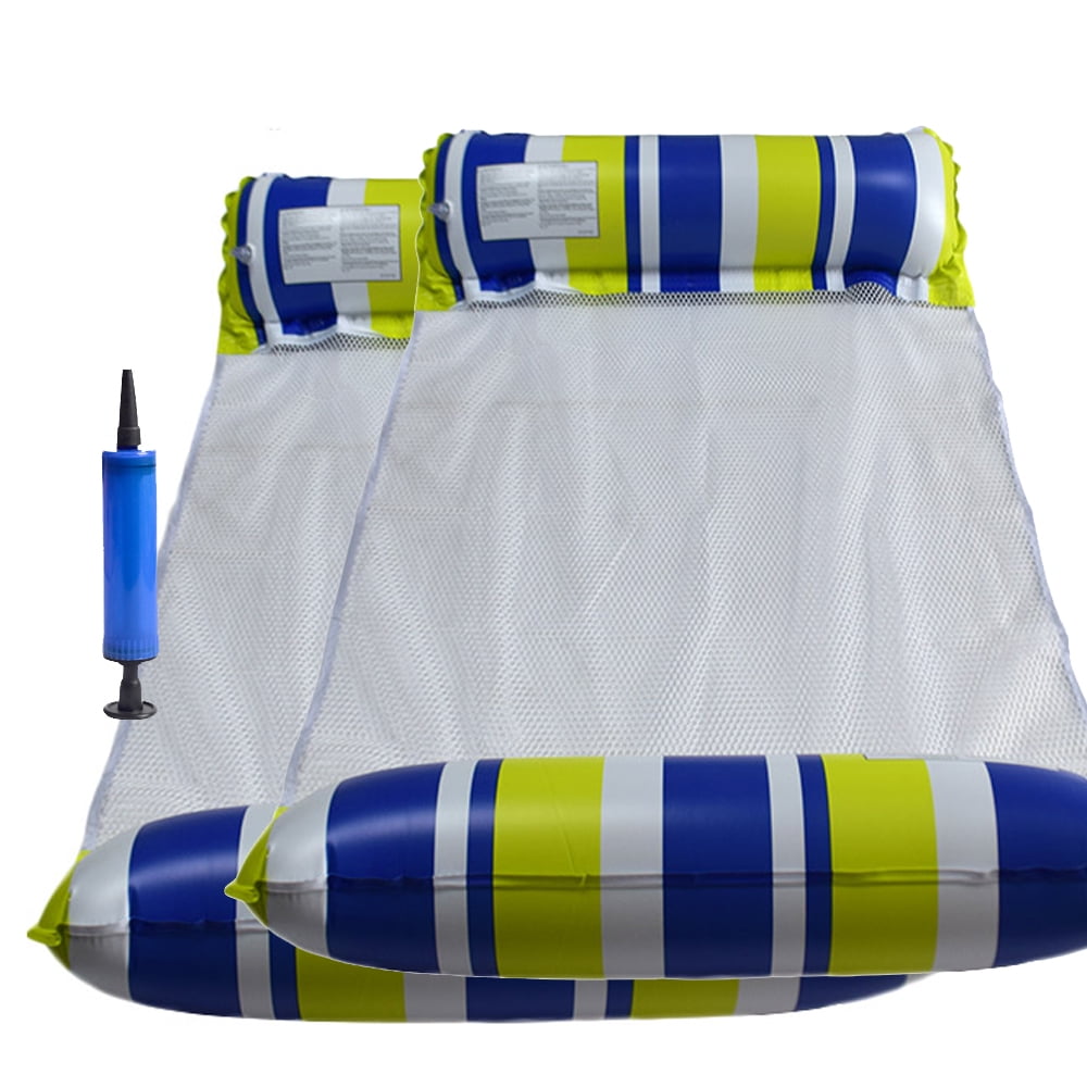 OSWCHIC Swimming Hammock Inflatable Multi-Purpose Pool Float Lounge ...