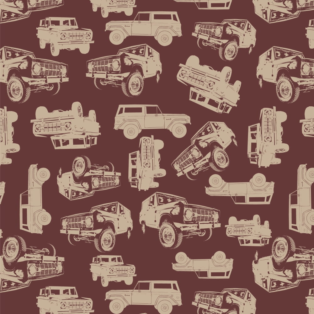Ford Bronco Pattern Premium Roll Gift Wrap Wrapping Paper - Walmart.com