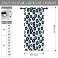 Black and Blue Leopard Print Blackout Curtains,Triple Weaved Fabric ...