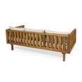 Noble House Lainey Outdoor 3-Seater Daybed, Acacia Wood - Walmart.com
