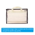 Unique Bargains Clear Purse Storage Organizer Dustproof Cover Beige S ...