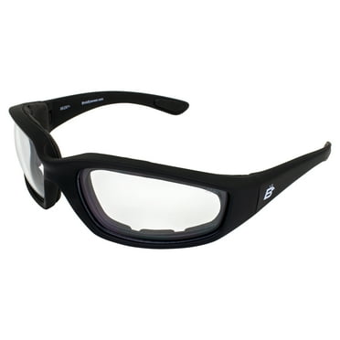 Raze Eyewear SR-2 ANSI Z87 Padded Motorcycle Safety Glasses Black Frame ...