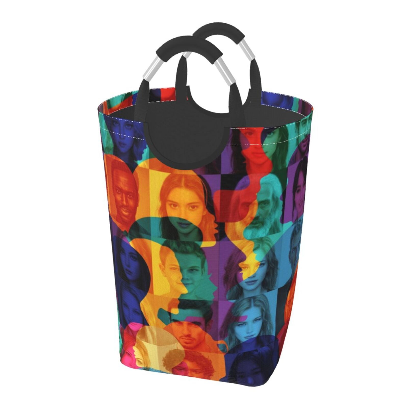 XMXY Diversity World Faces Rectangular Laundry Basket Organizer ...