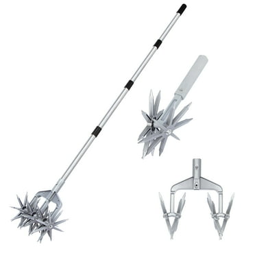 Manual Garden Rotary Tiller | Hand-Held Cultivator with Detachable ...