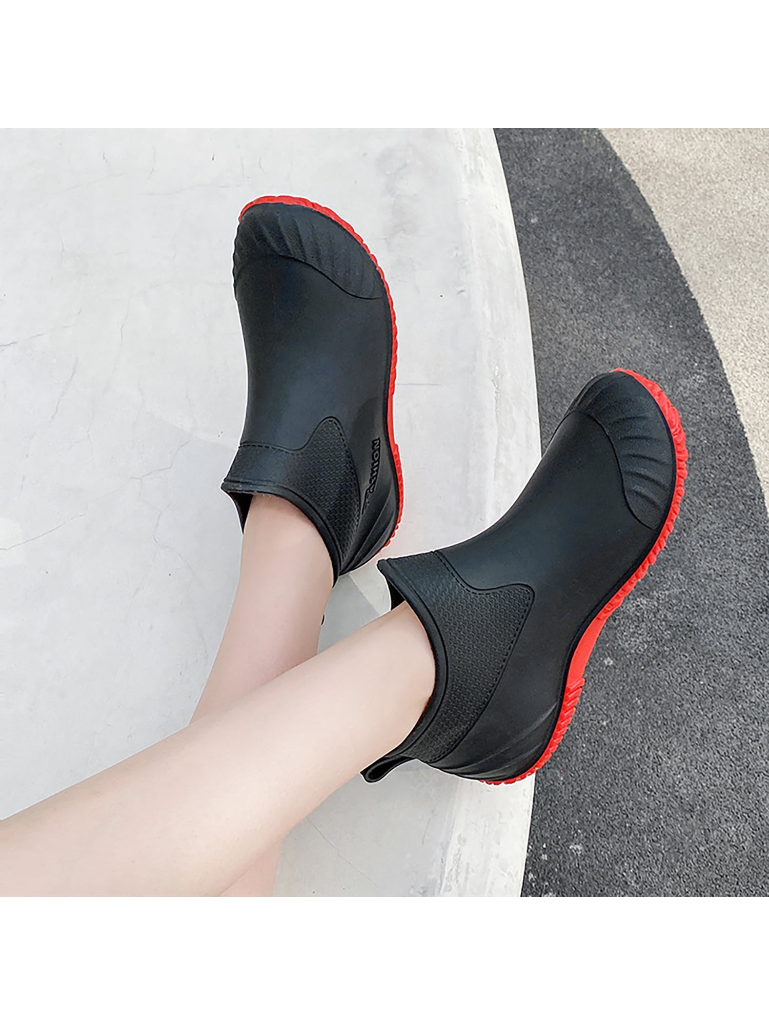 Gomelly Women's Ankle Boots Nonslip Rain Shoes Waterproof Work Shoes ...