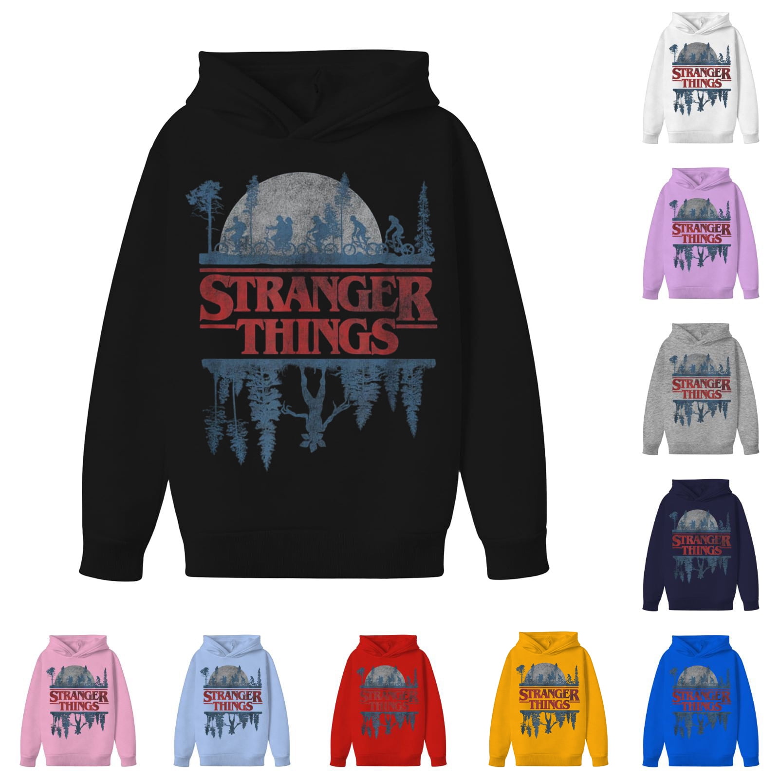 Stranger Hoodie Things Graphic Hoodies for Boys Sweatshirts Baseball ...