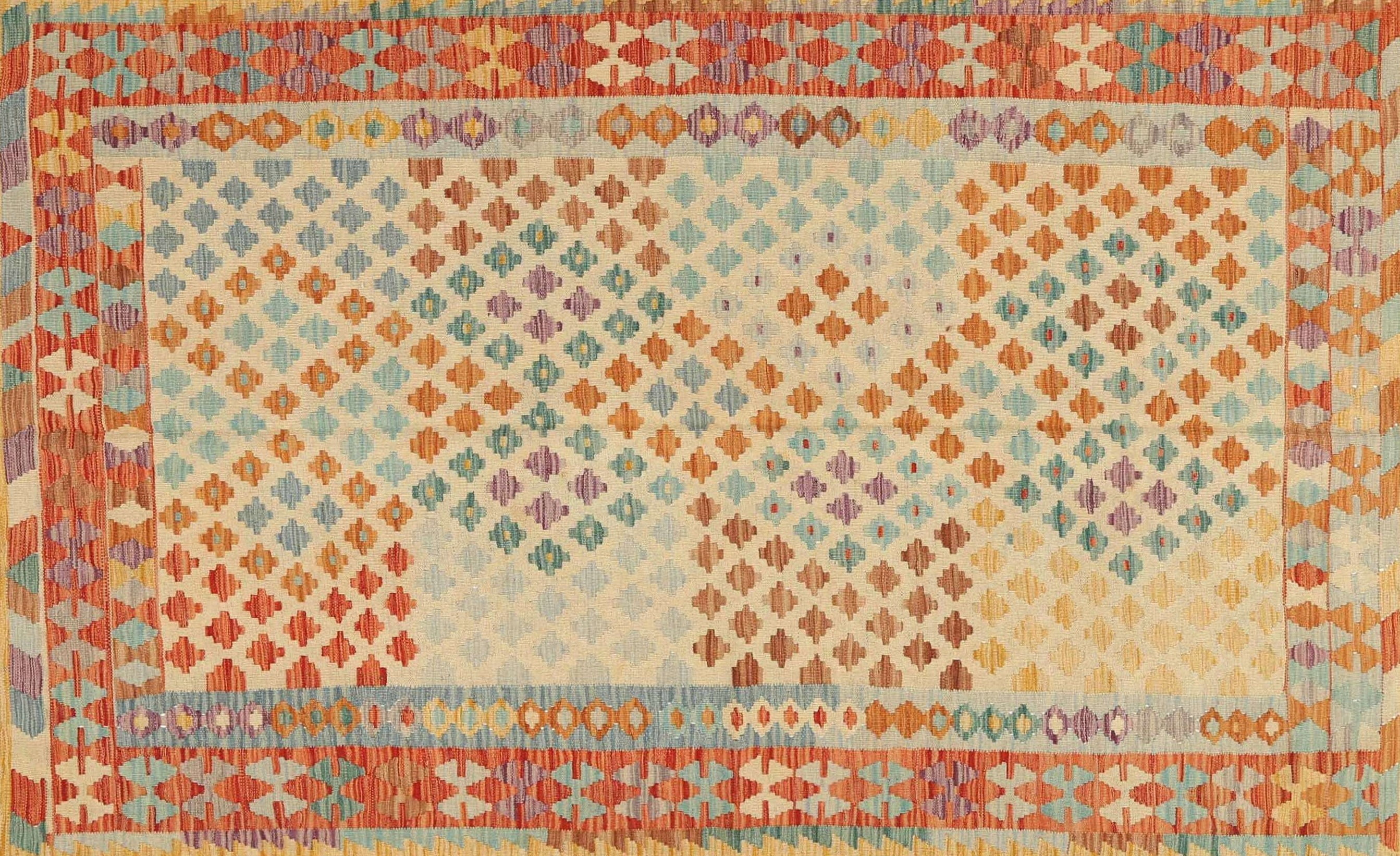 Ahgly Company Indoor Rectangle Contemporary Orange Southwestern Area ...