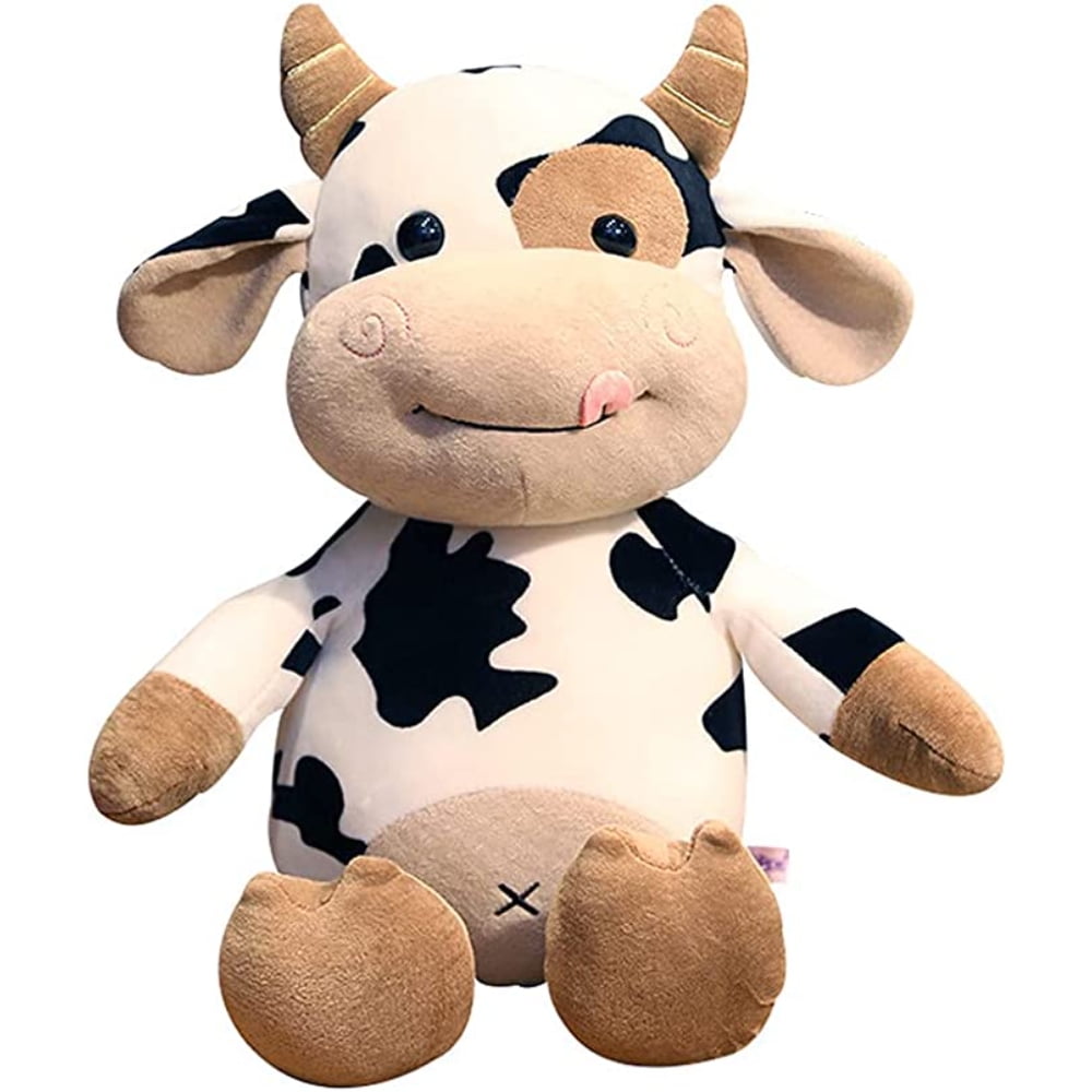 Cow Plush Toy, 16 Inch Stuffed Animal Doll, Soft Squishy Hugging Pillow ...