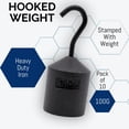 Eisco Labs - Hooked Weight 10-Pack, 100g Each - Iron, Cylindrical with ...