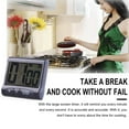 Digital Kitchen Timer with Magnetic Back, 4-Digit LCD Countdown Clock ...