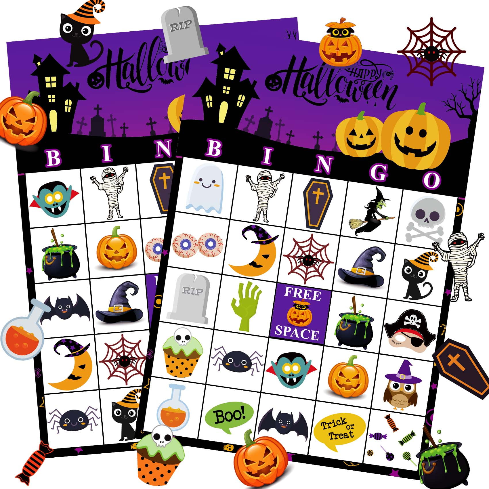 JoyliDay Cute Bingo Game for Kids Set of 24 - Walmart.com