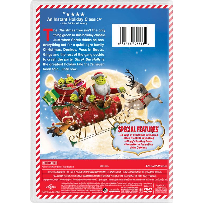 Shrek The Halls Dvd