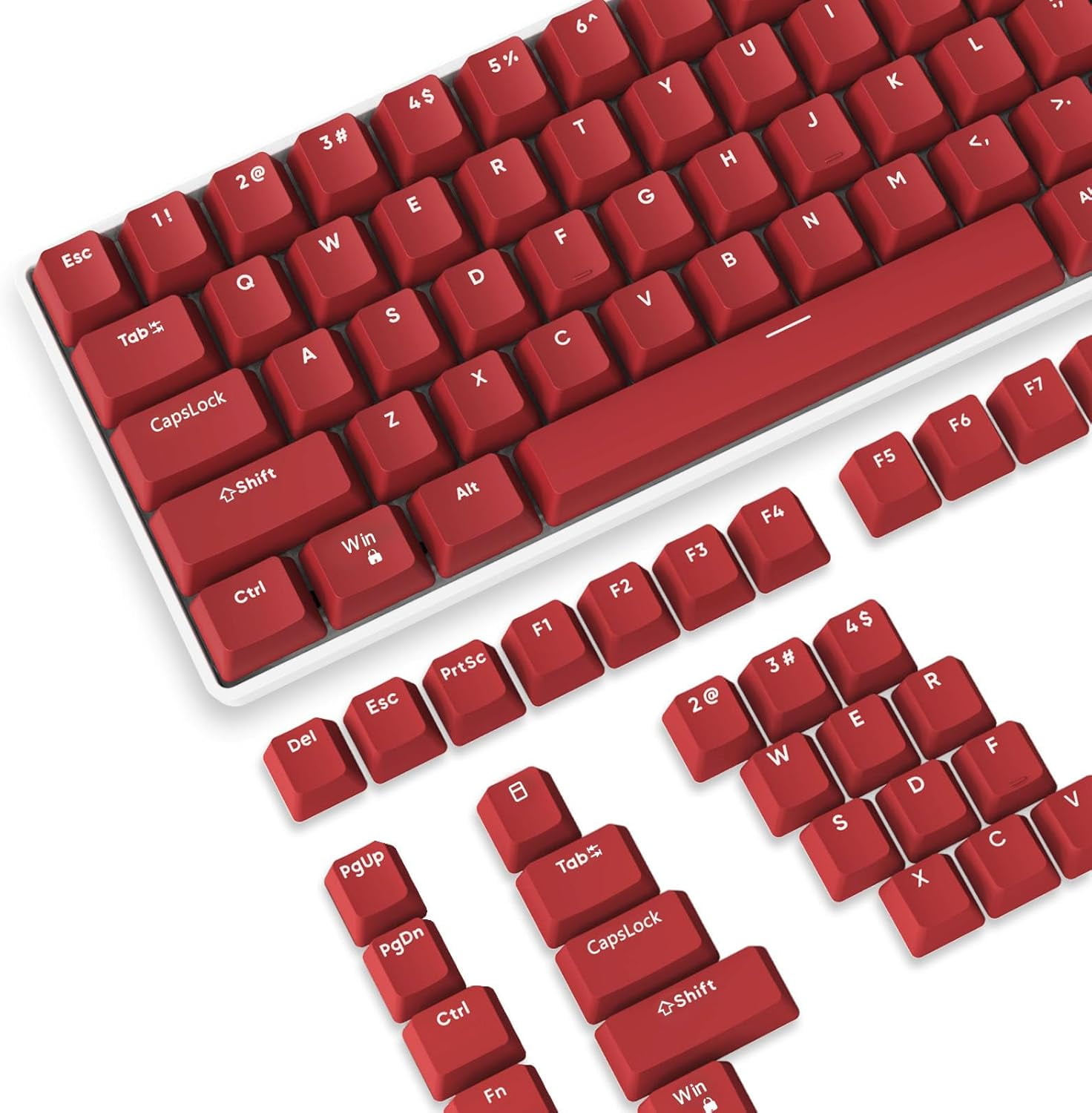 AIR-104 Key Custom PBT Keycap Set Double Shot OEM Profile for 61/68/87 ...