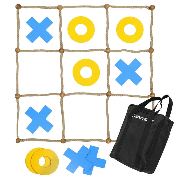 Get Out! Jumbo Tic Tac Toe Game Backyard Games Set - Giant Wooden ...