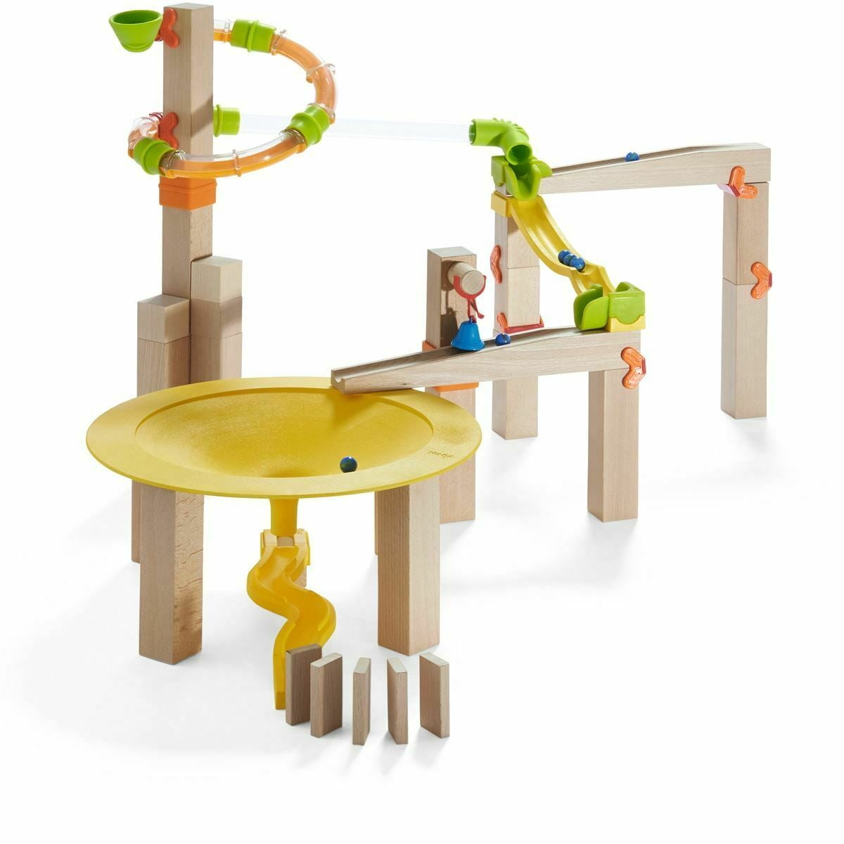 HABA Ball Track Basic Pack Funnel Jungle - Wooden Marble Run with ...