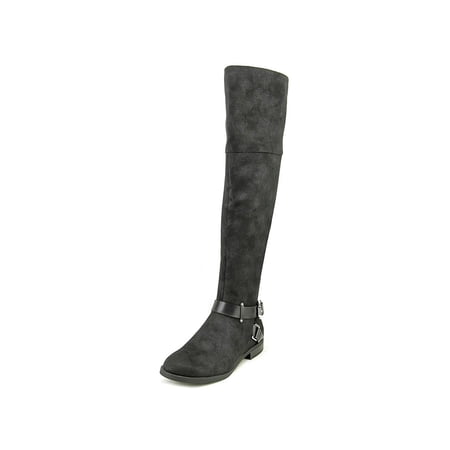 Bar III Womens DOLLY Leather Almond Toe Knee High Riding Boots, Black ...