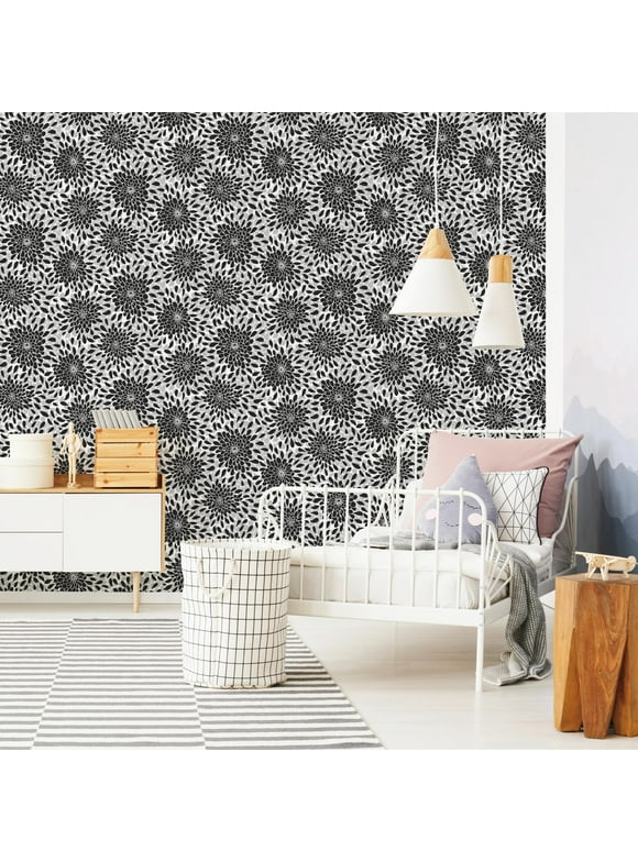 Peel and Stick Wallpaper in Wallpaper | Black - Walmart.com