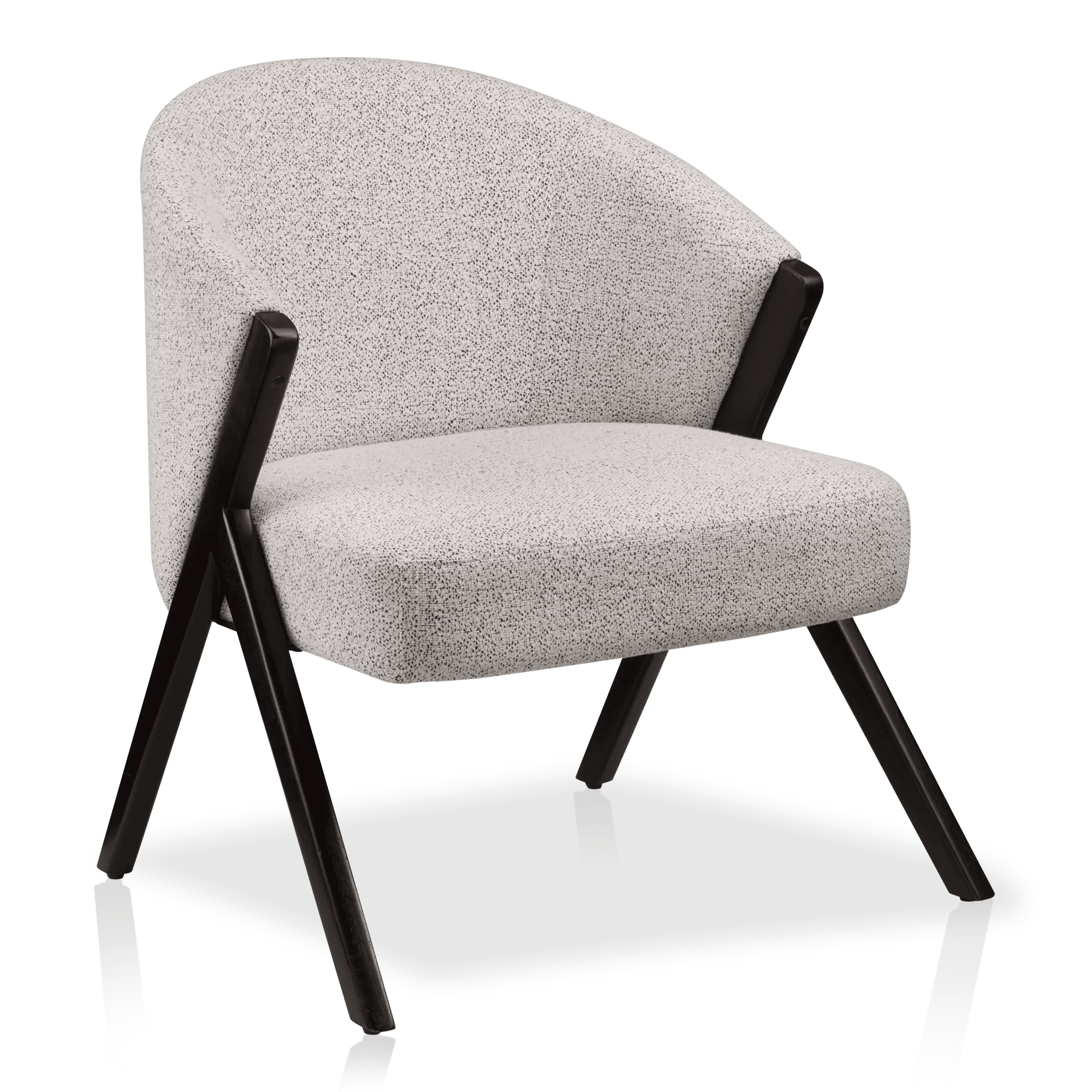 Click here for Bouclair Black And White Wood And Fabric Accent Ch... prices