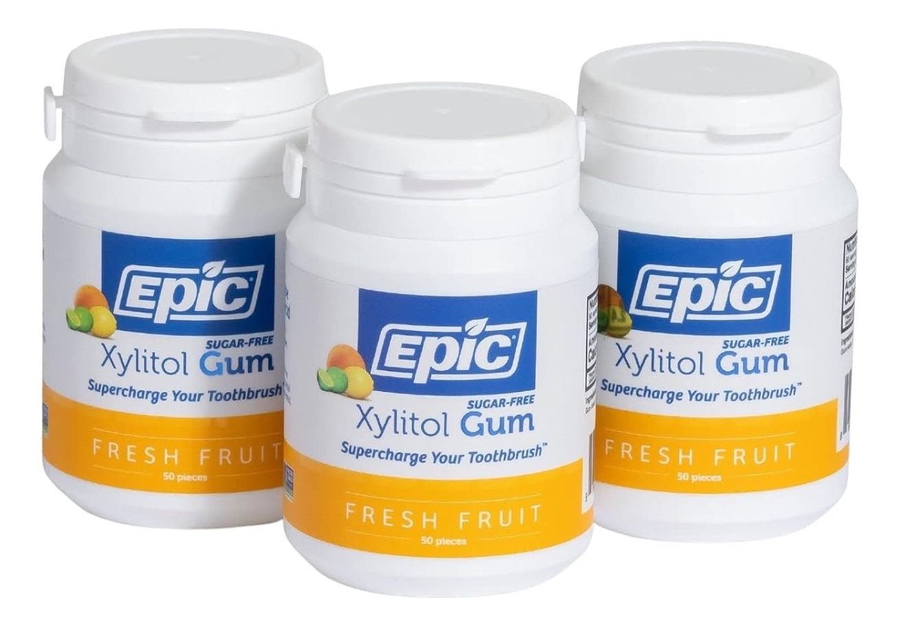 Epic Gum Sin Aspartame 100% Xylitol Fruta Fresca Sin Azúcar | Walmart ...