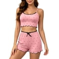Bovxnpu Womens Pajamas Set 2 Piece Loungewear Set Cotton Spaghetti ...