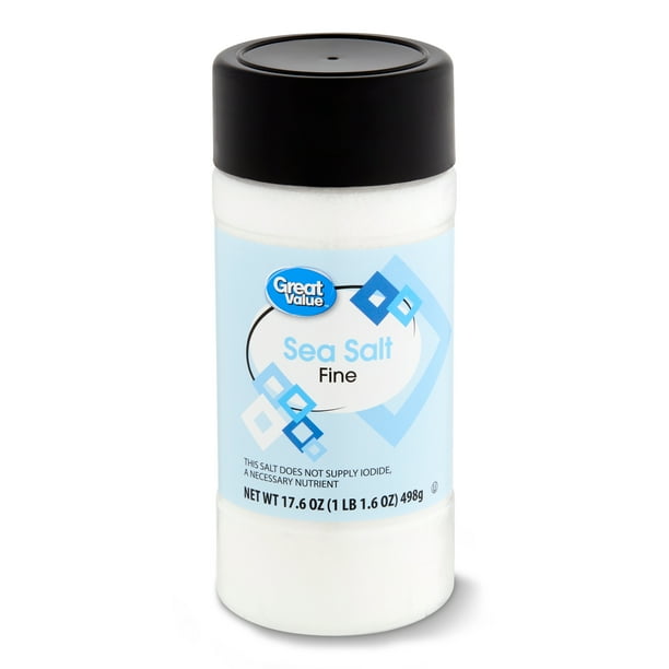 Great Value Fine Sea Salt, 17.6 oz - Walmart.com