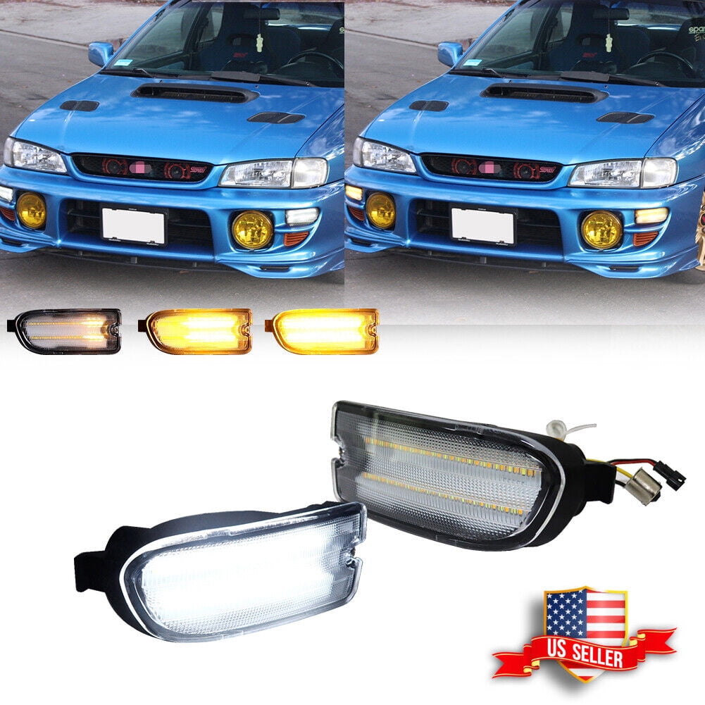 GTINTHEBOX Clear Sequential Switchback LED Front Signal Lights For 1999 ...