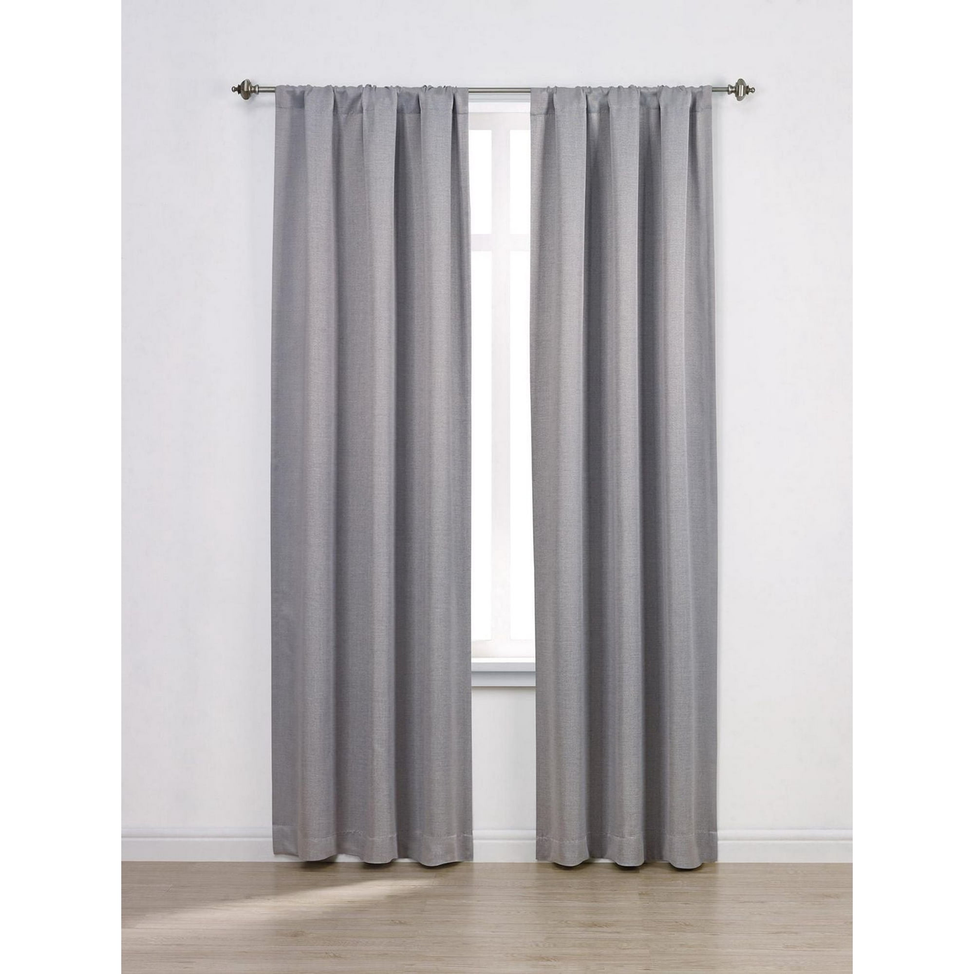 Click here for Mainstays Chambray Blackout 63 Window Curtains Pan... prices