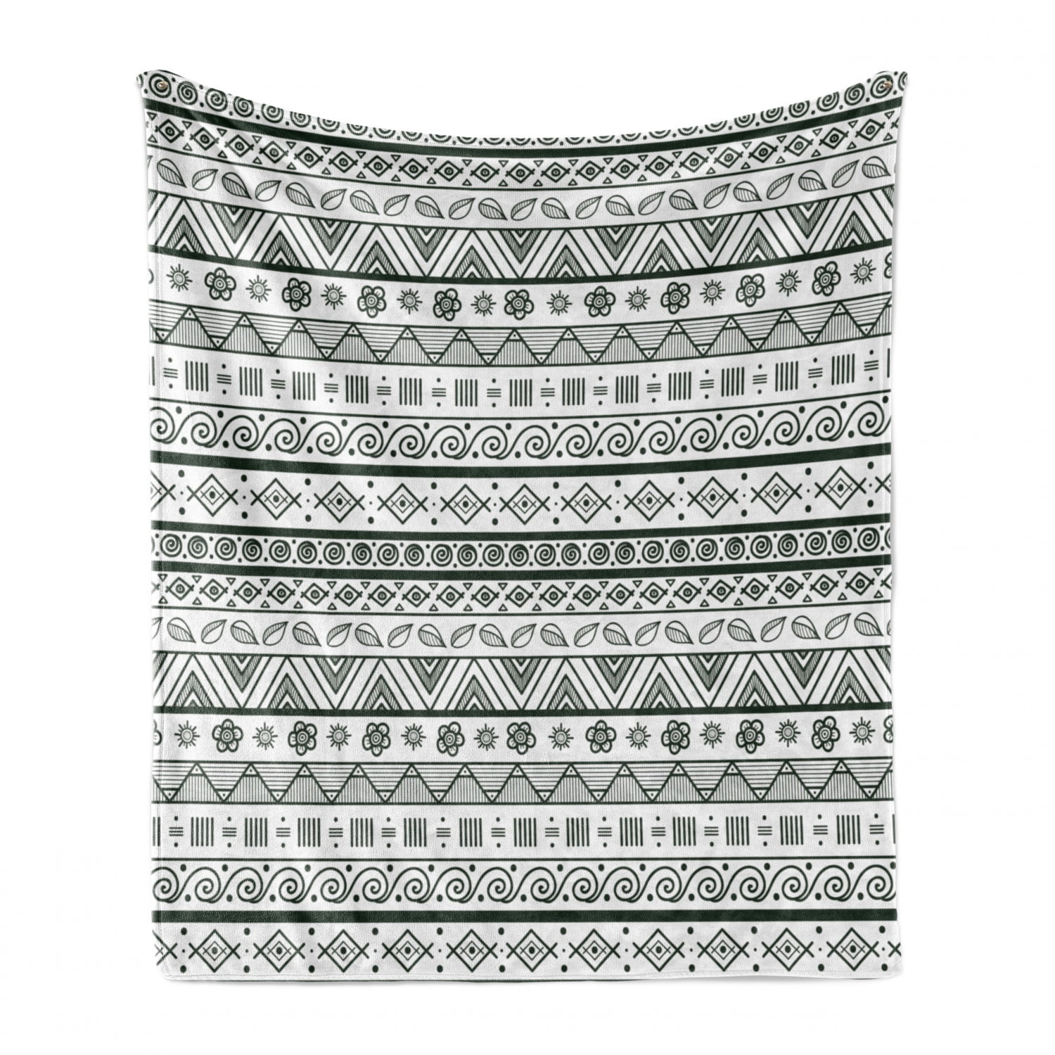 Tribal Soft Flannel Fleece Throw Blanket, Pattern with Prehistoric ...
