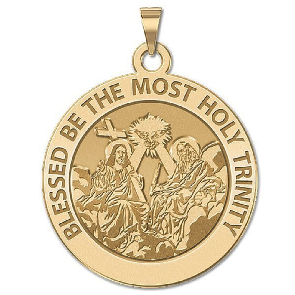Picturesongold.Com Holy Trinity Religious Medal Necklace Pendants - 2/3 ...