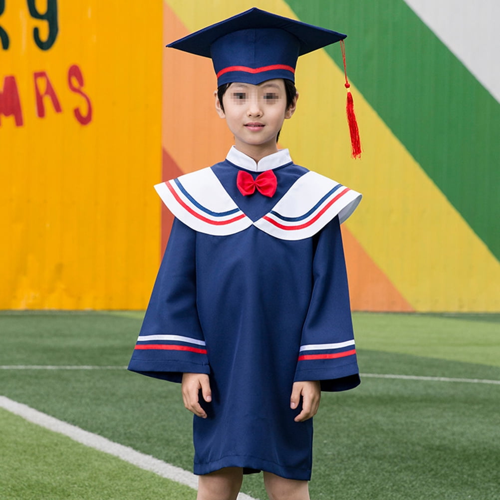 Buy OUNONA Kids Graduation Gown Doctoral Certificate Sets School ...