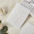100PCS 5x7 Card Vellum Envelope Wrap, White Butterfly Pre Folded ...