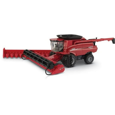 Case 7250 Combine with 12-Row Corn Head Draper Grain Head & Folding ...