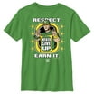 WWE Boy's John Cena Respect Earn It Graphic Tee, Kelly Green, Small ...