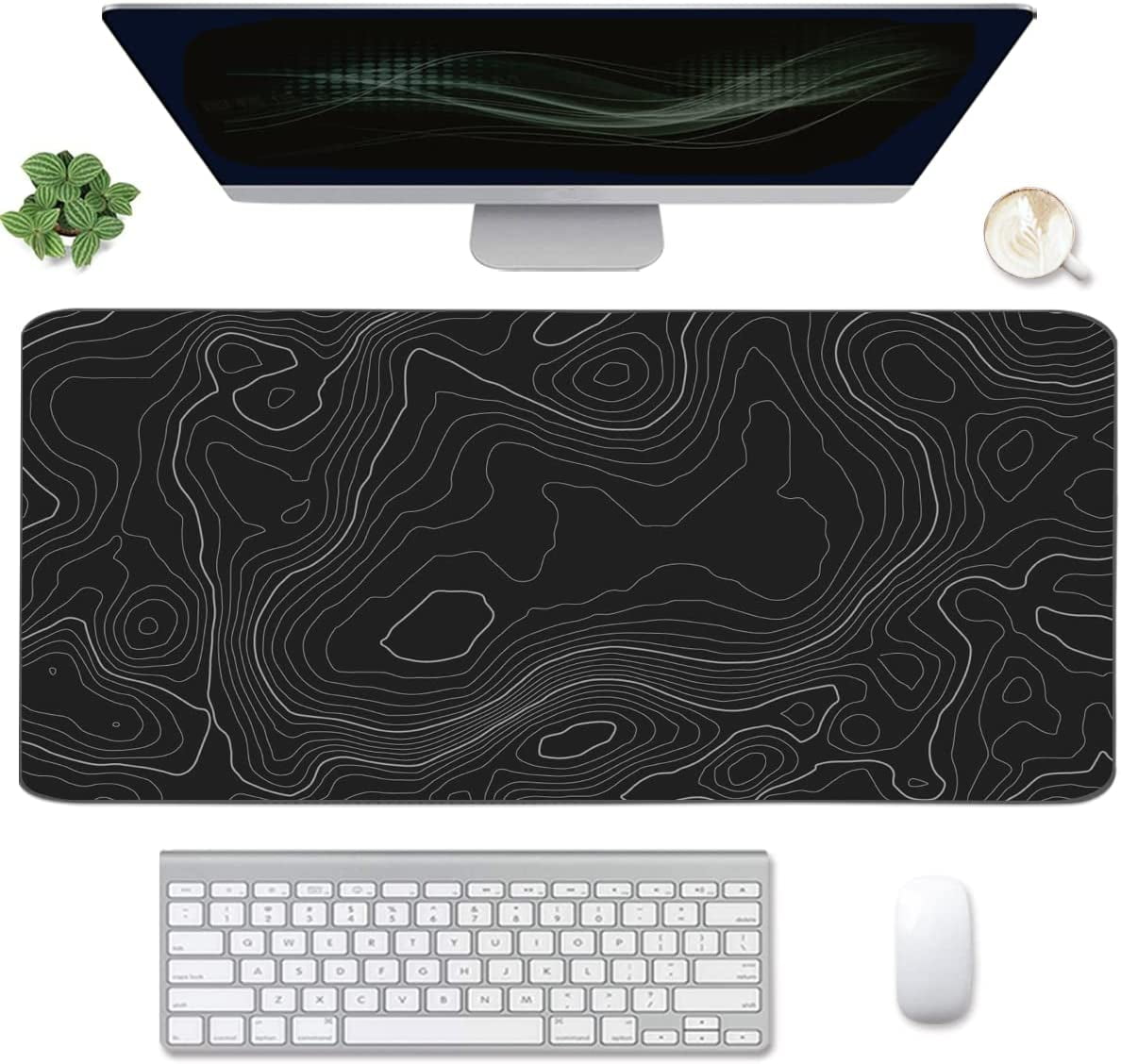 Topographic Mouse Pad, Extended Gaming Mouse Pad(35.4x15.7 in ...