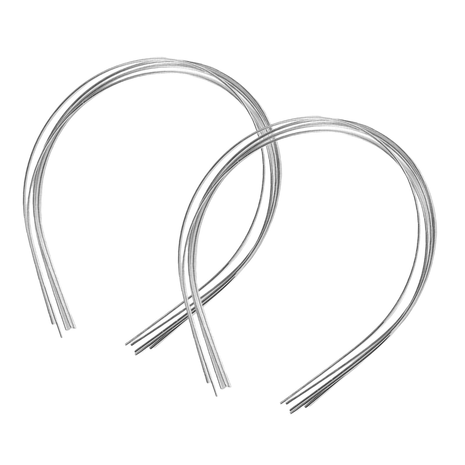 10 Pieces 1.5mm Metal Thin Wire Headband Plain Stainless Steel Hair ...