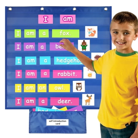 Classroom Pocket Chart Calendar Pocket Chart Multifunctional Hanging ...