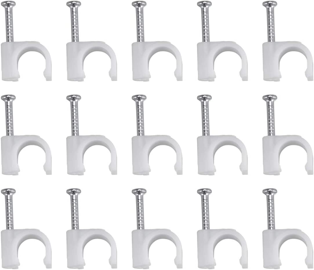 Coaxial Cable Coaxial Cable 400Pcs Round Cable Wire Clips Nails Cable ...
