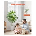 Artificial Dracaena Tree 5 ft, Faux Tropical Plants with White Planter ...