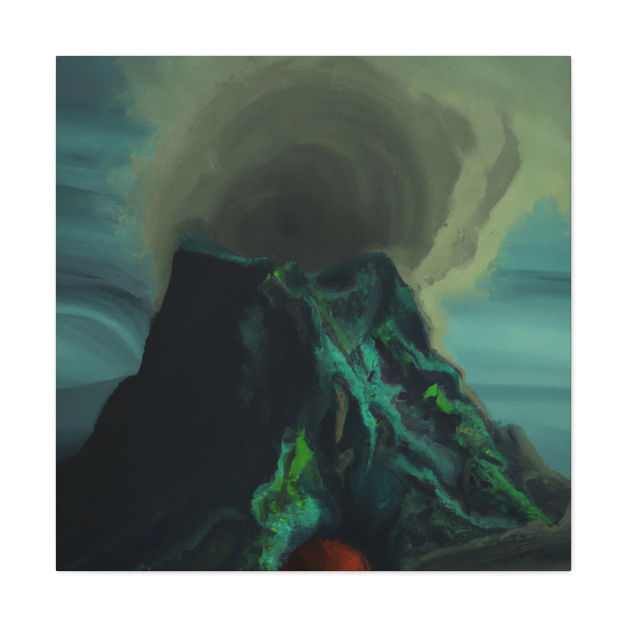 Exploding Volcano Sunset - Canvas - Walmart.com