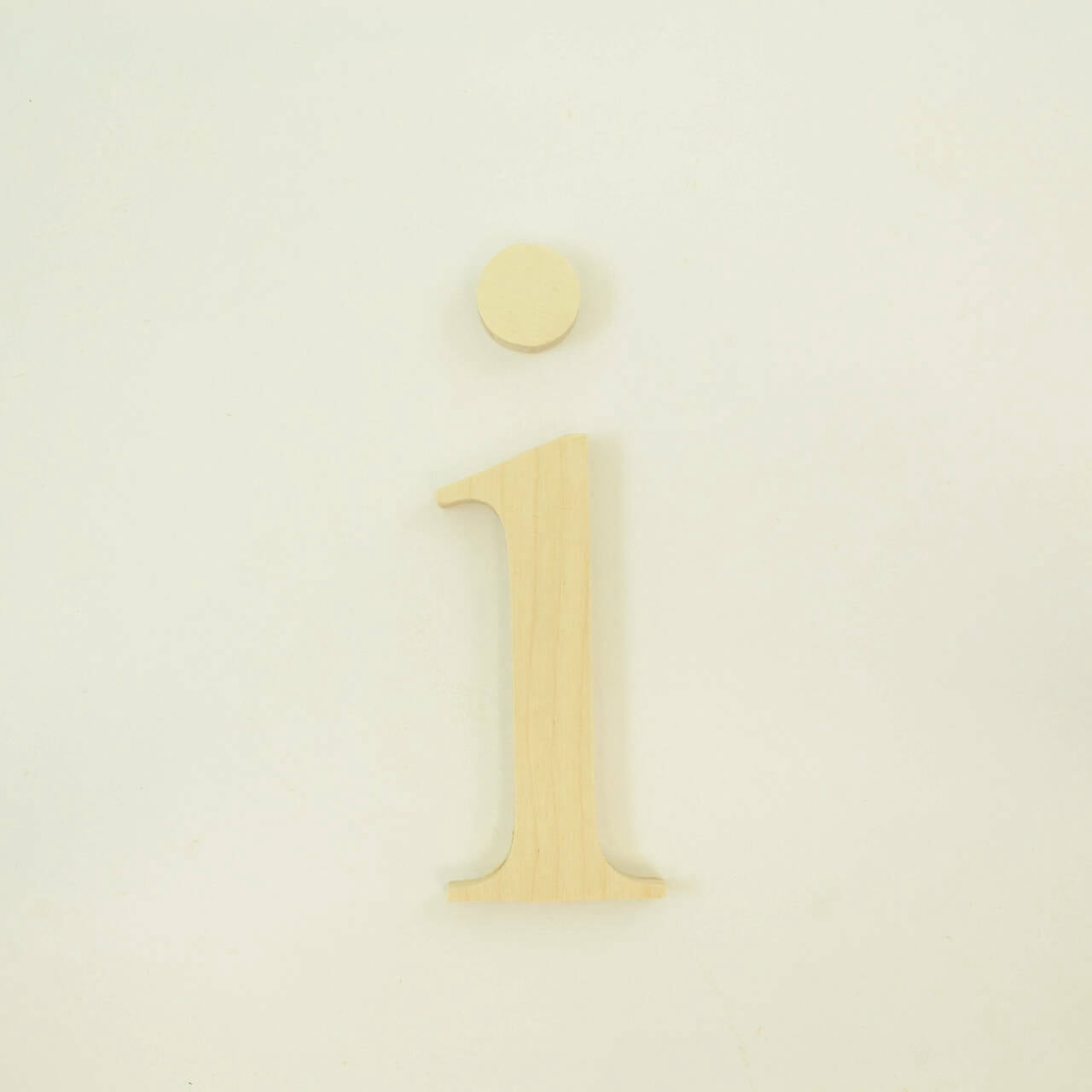 Package of 1, 14 Inch X 3/4" Thickness Baltic Birch Wood Letter i in ...