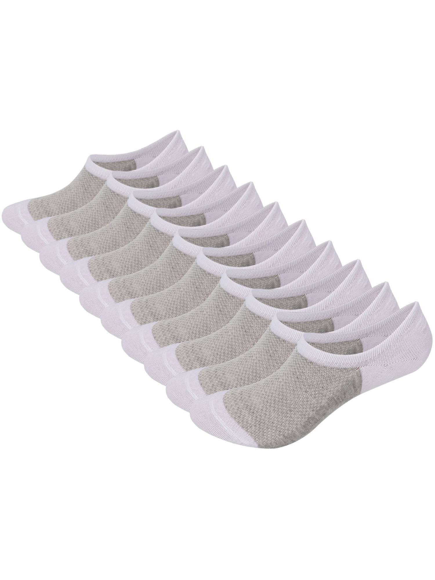 BadPiggies 10 Pairs Mens No Show Socks, Loafer Sneakers Low Cut ...
