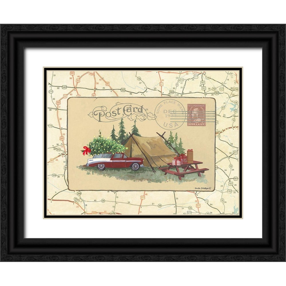 Phillips, Anita 24x19 Black Ornate Wood Framed with Double Matting ...