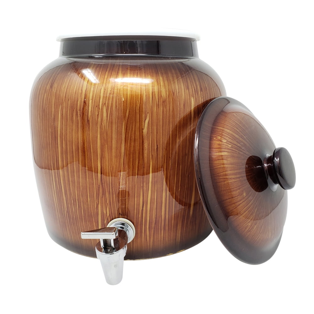 Premium Lead-Free Porcelain Beverage Dispenser With Matching Lid - 2.5 ...