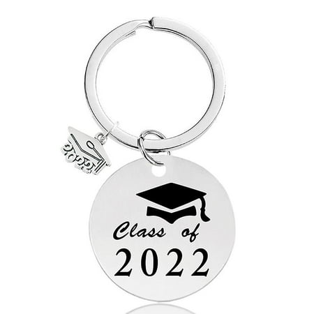 Class Of Graduation Gift Lettering Keychain Stainless Steel Pendant ...